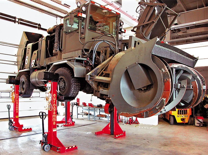 GALLERY | Eurogamma » Mobile Lifting Columns For Trucks And Buses ...
